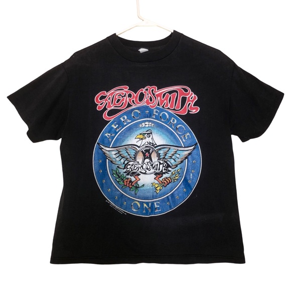 Shirts | 1989 Aerosmith Aero Force One Tour Tshirt Front And Back Pump ...